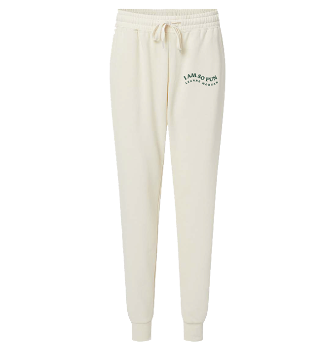 I Am So Fun Sweatpants - Cream – Leanne Morgan